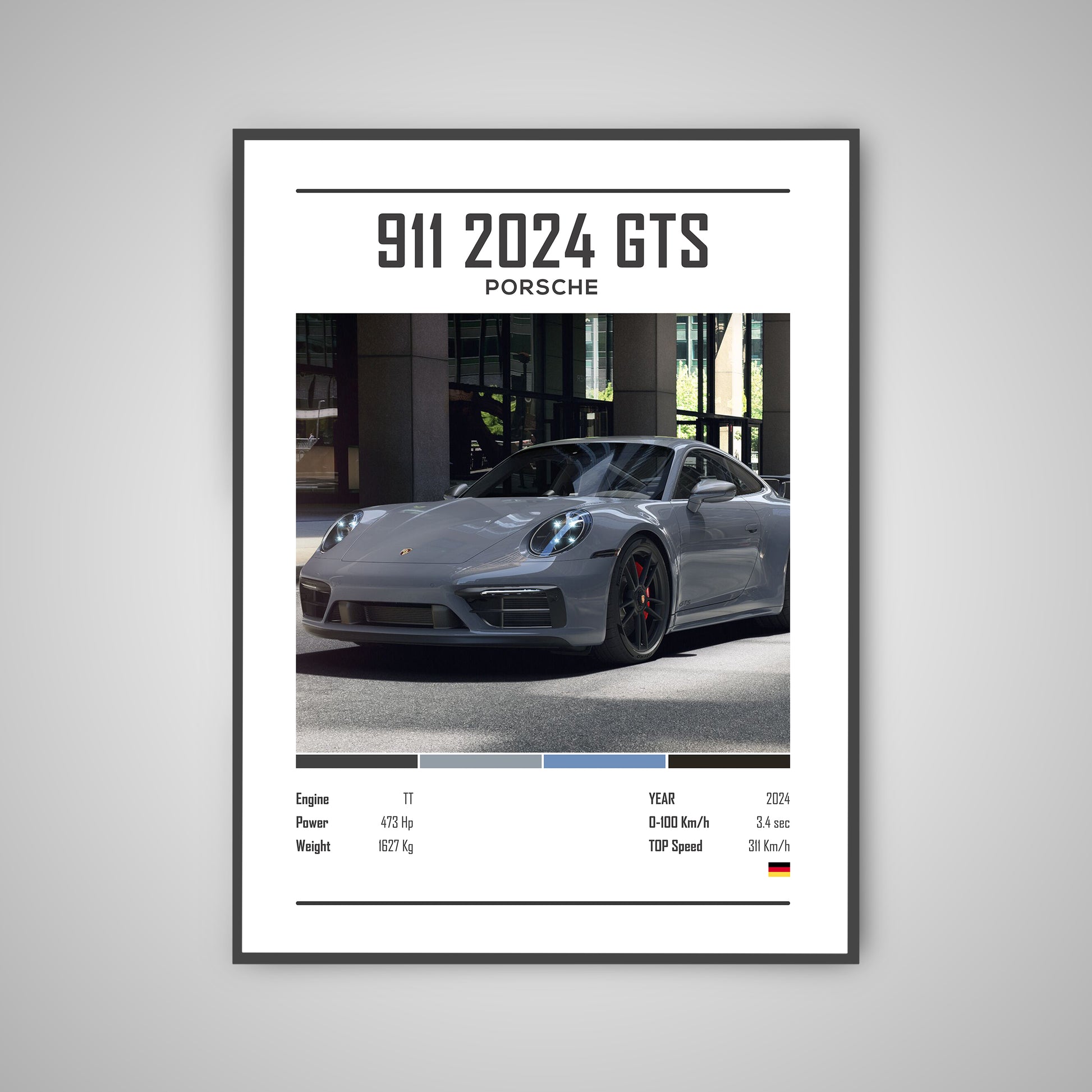 911 Porche GTS Car Poster – PALS & Co